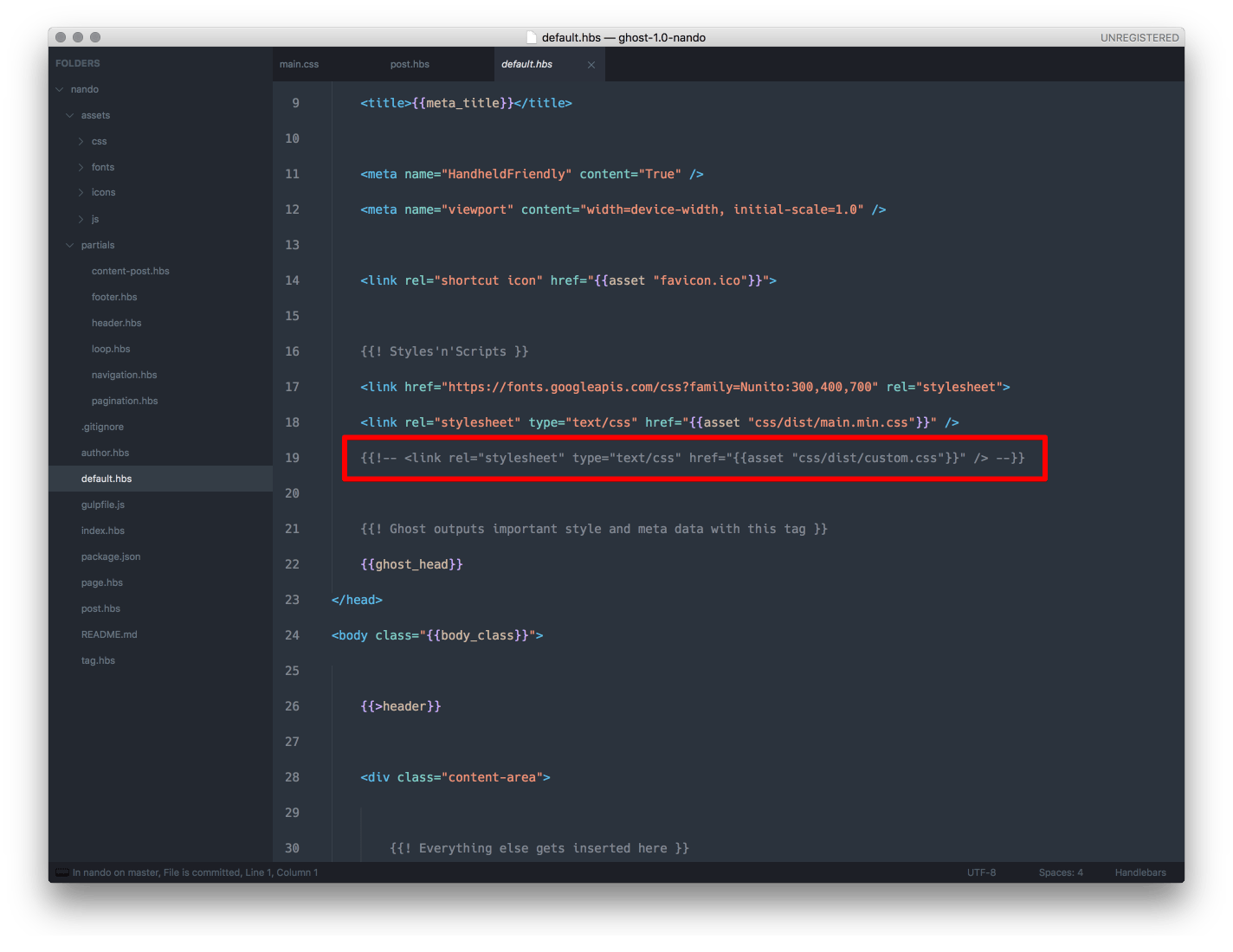 Nando Ghost Theme Docs ThemePen